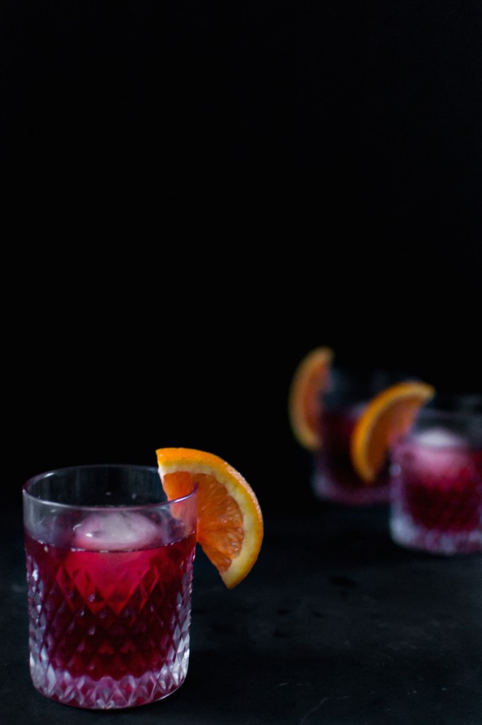 Fall take on the classic Negroni: Pomegranate Negroni
