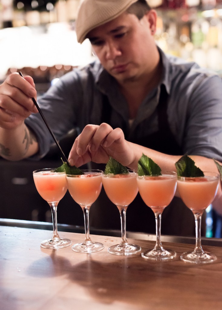 Steven Soderbergh Singani 63 Dinner + Rooibos Rhubarb Cocktail - Craft ...