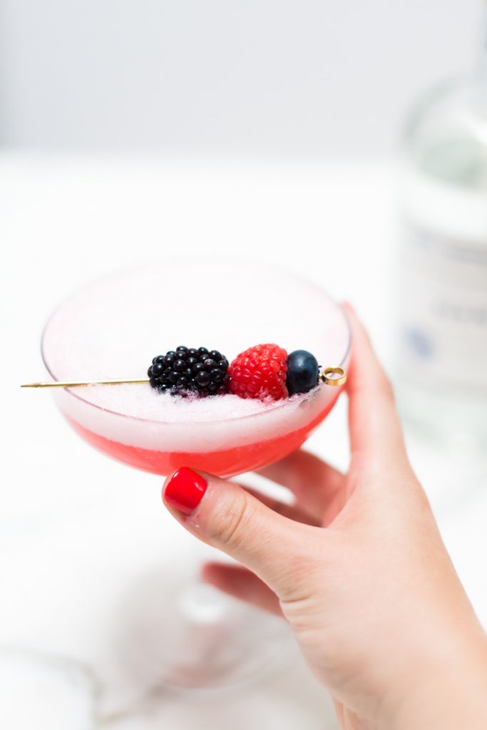 Cherry Berry Sparkler Cocktail - Craft and Cocktails