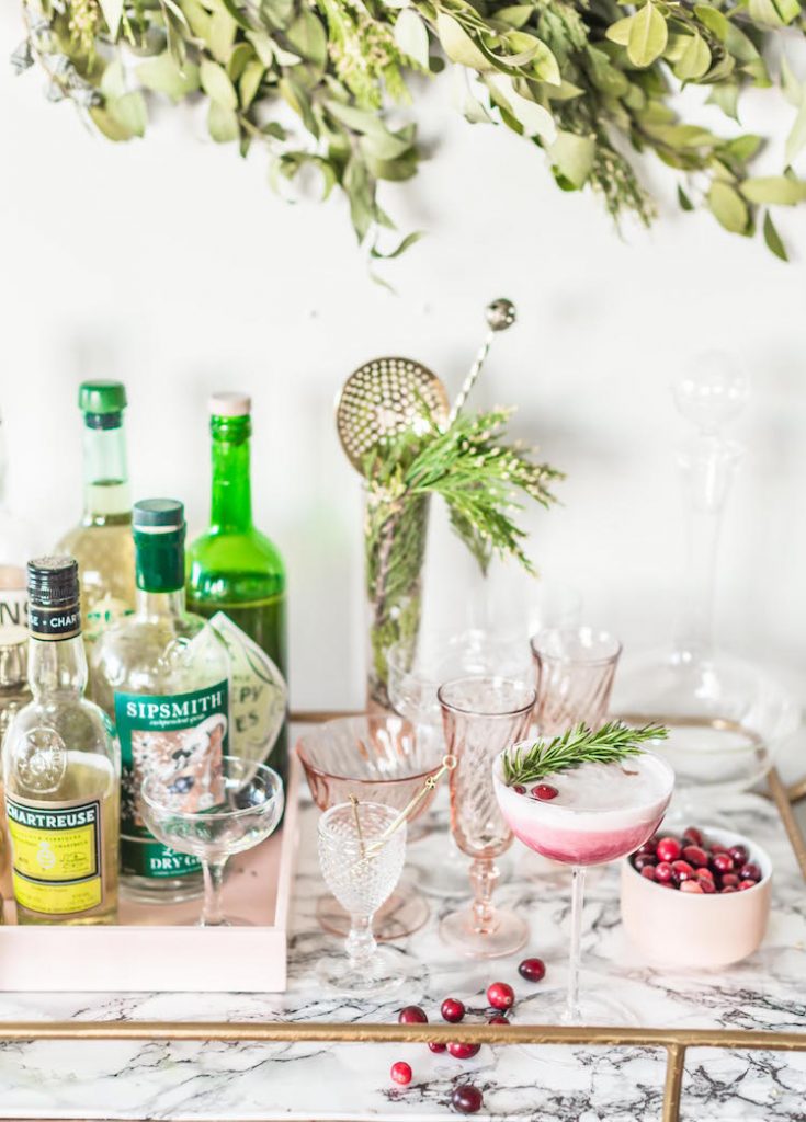 Holiday Bar Cart - Craft and Cocktails