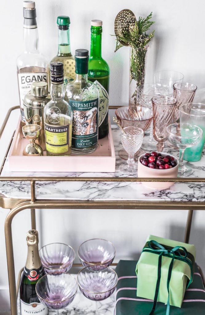 Holiday Bar Cart - Craft and Cocktails