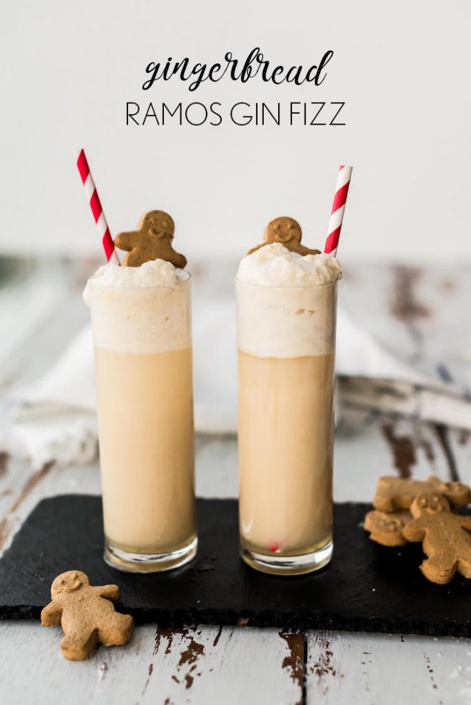 Gingerbread Ramos Gin Fizz - Craft and Cocktails