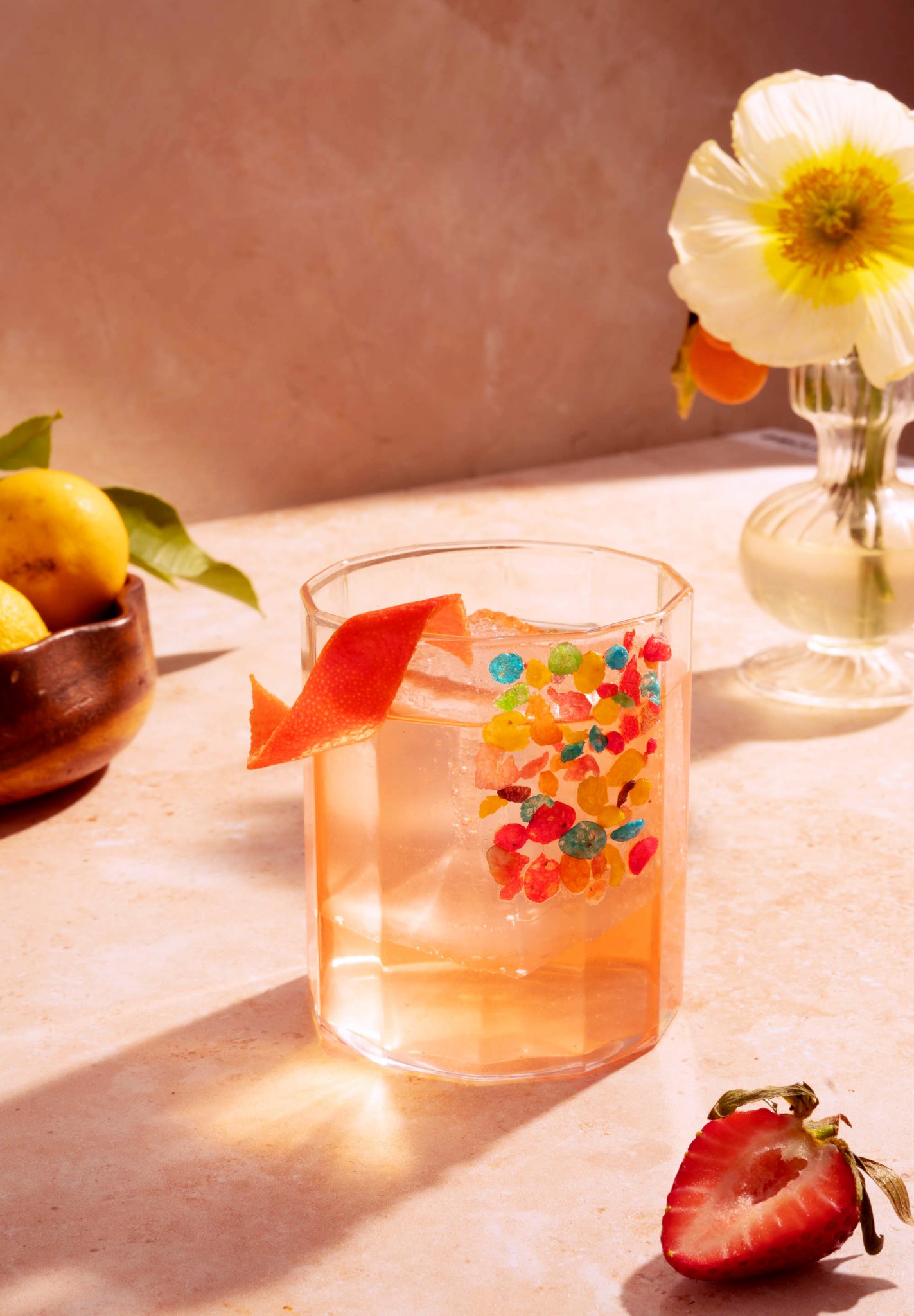 Fruity Pebbles Clarified Milk Punch - Craft and Cocktails