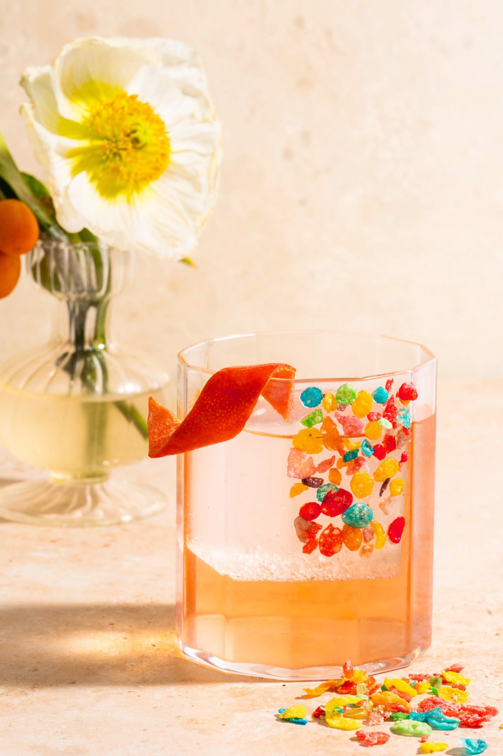 Fruity Pebbles Clarified Milk Punch - Craft and Cocktails