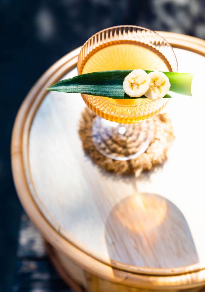Caramelized Banana Coconut Bamboo Cocktail - Craft and Cocktails
