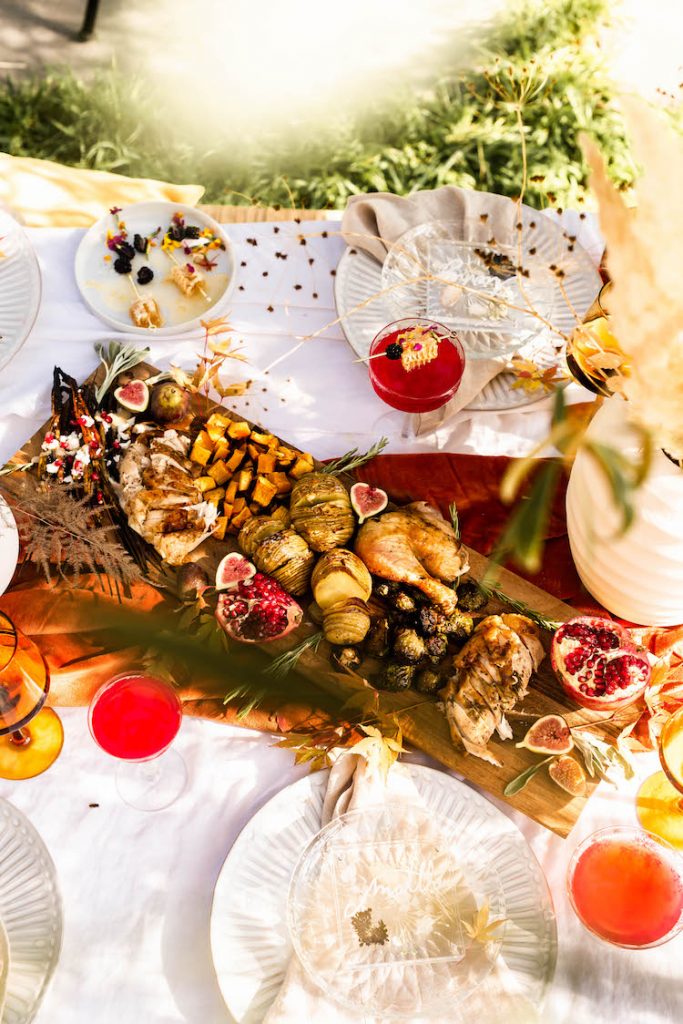 Roast Chicken and Vegetable Grazing Board - Craft and Cocktails