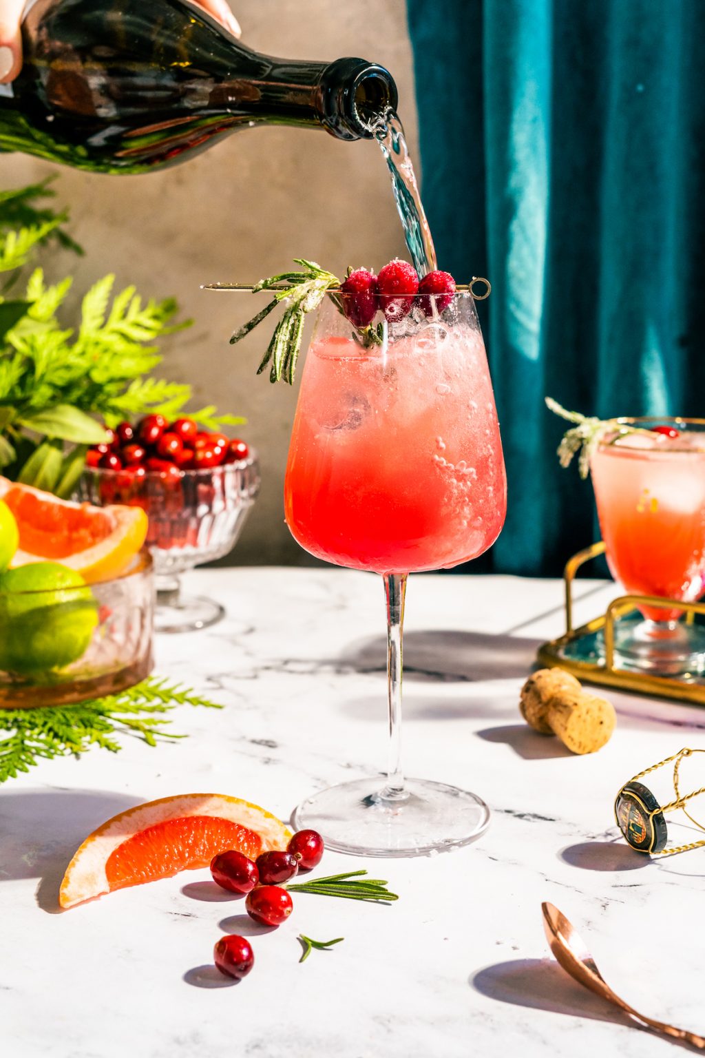 Cranberry Sorel Spritz - Craft and Cocktails